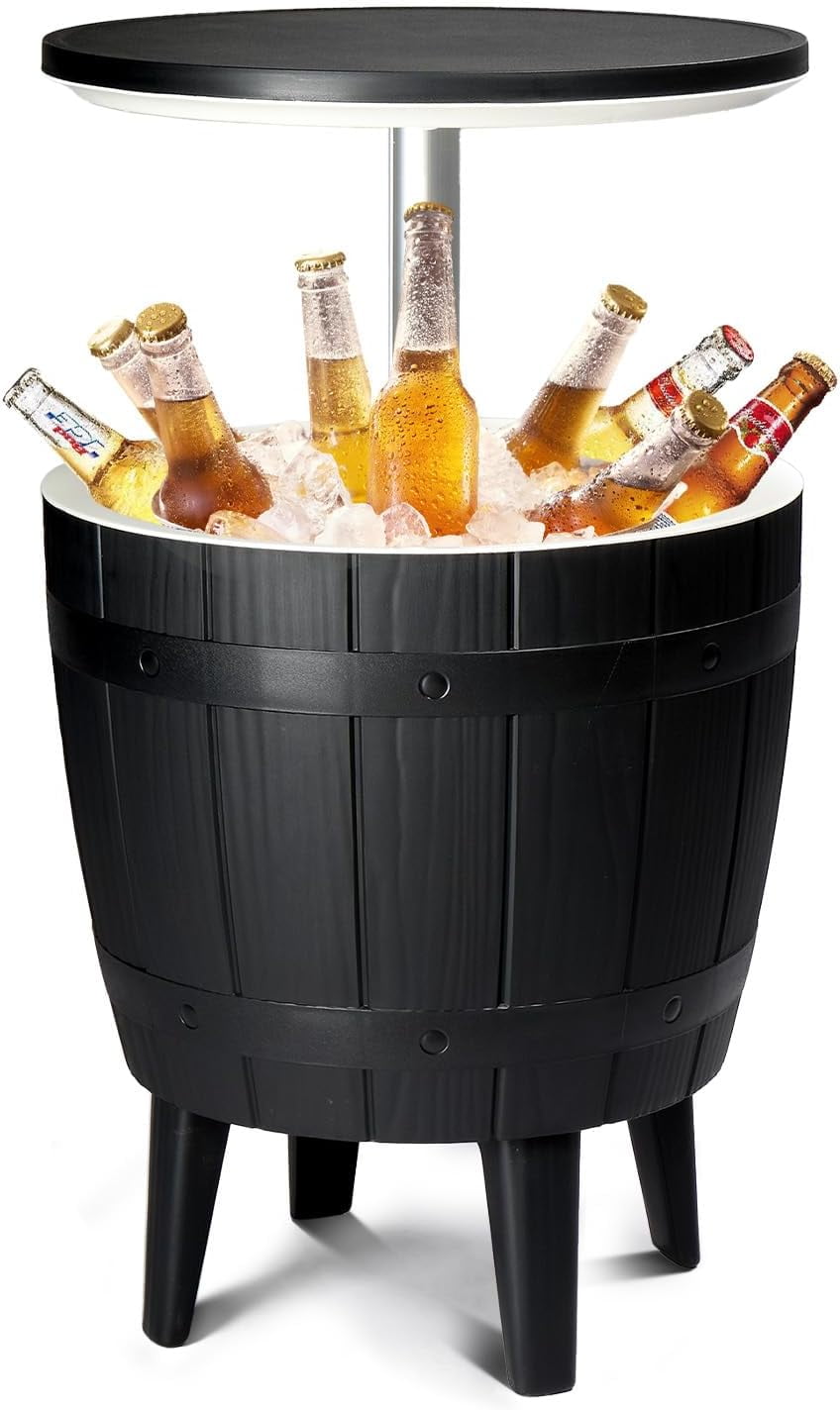 Outdoor Cool Bar Table, Height Adjustable Outdoor Cooler Table, 10 ...