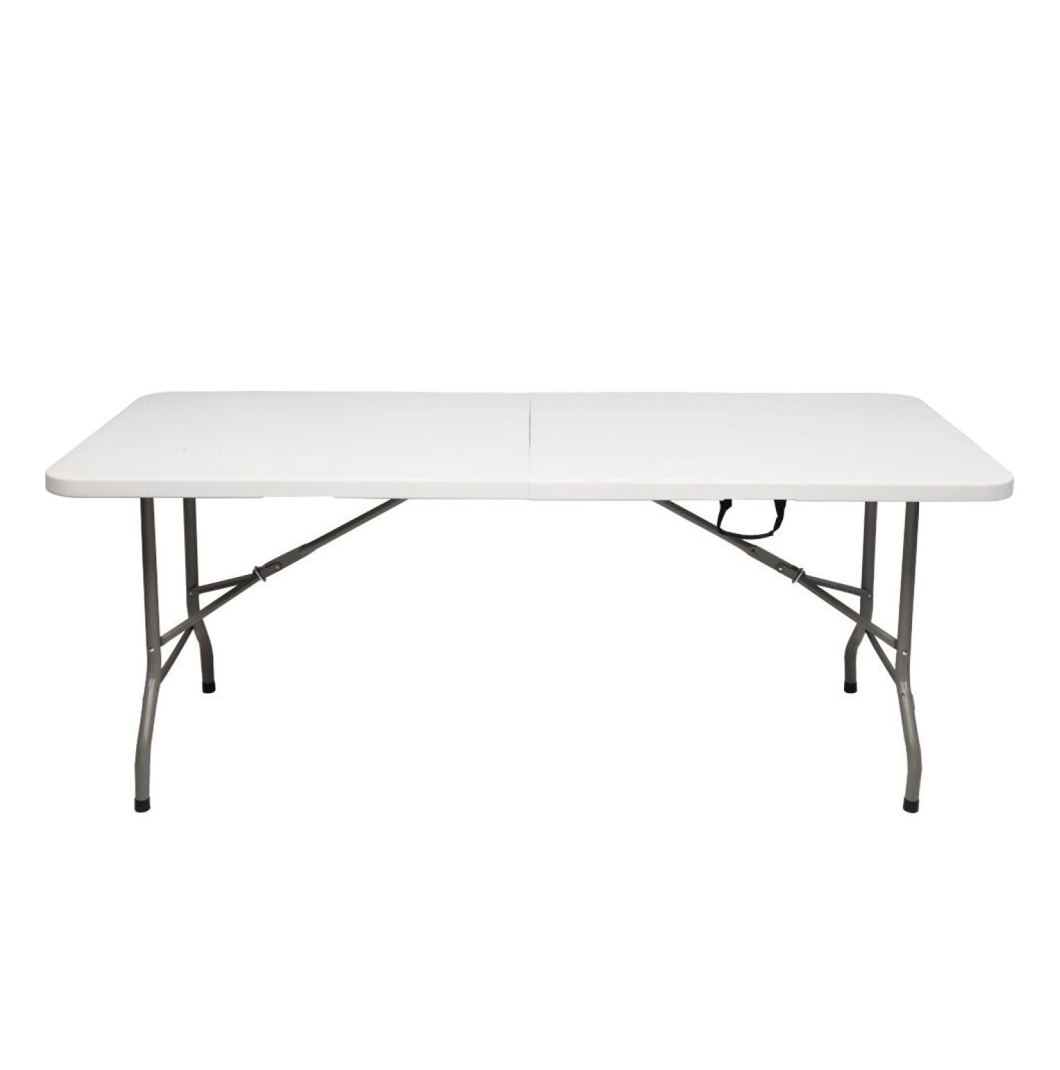 Outdoor Courtyard Foldable Long Table white - Walmart.com