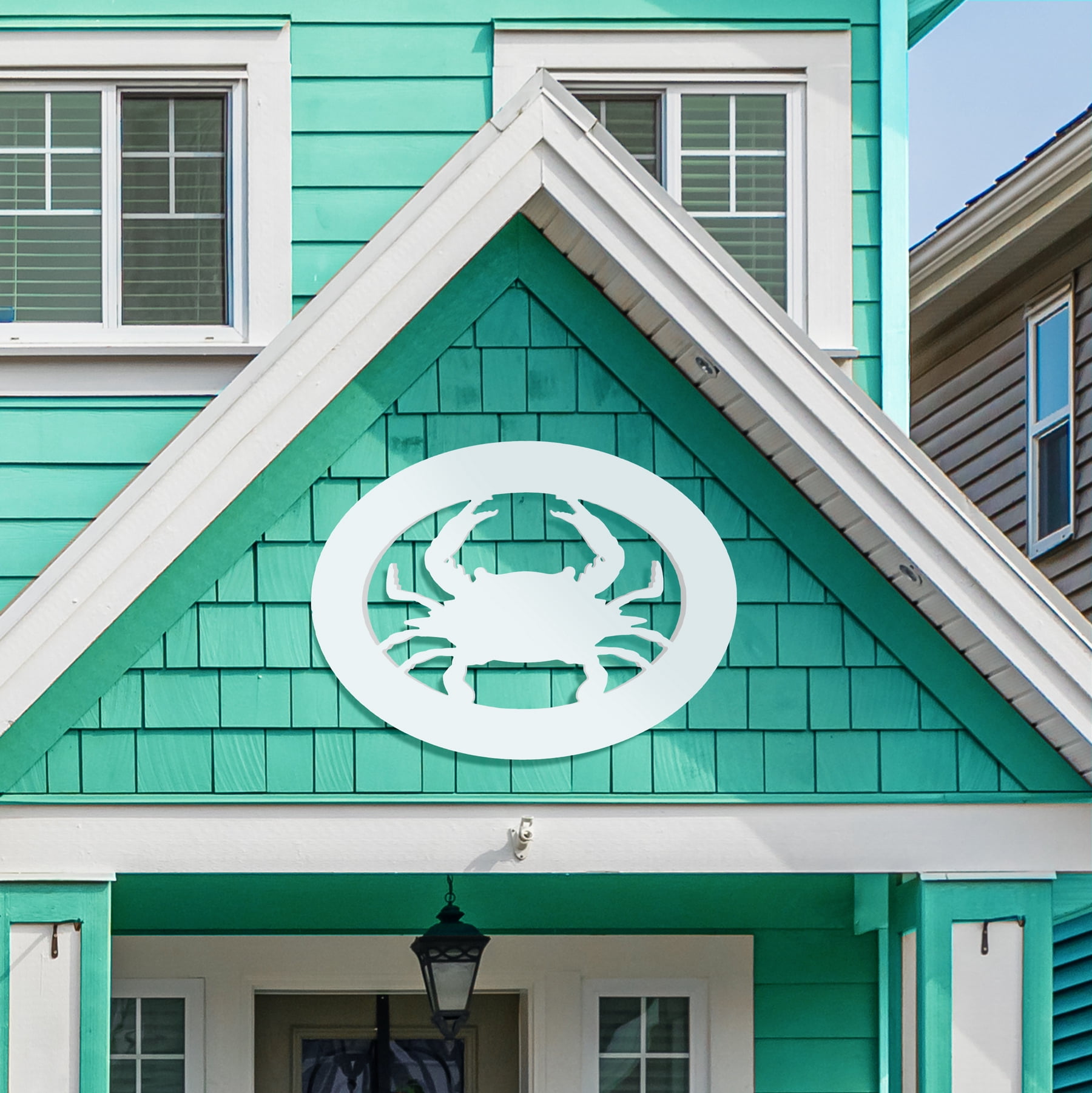 Outdoor Crab Wall Decor – Coastal Nautical Beach House Accent for Home ...