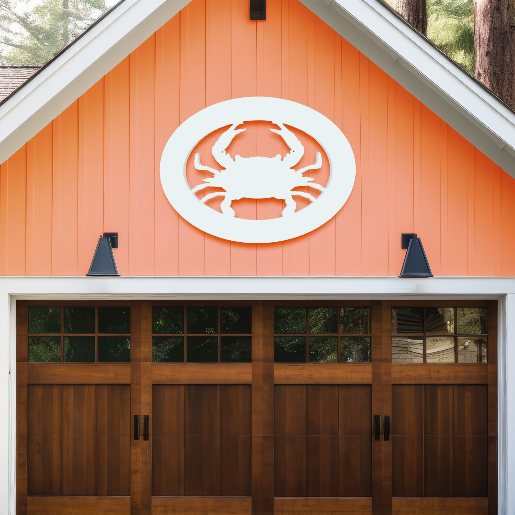 Outdoor Crab Wall Art – Coastal Nautical Beach House Accent for Home ...