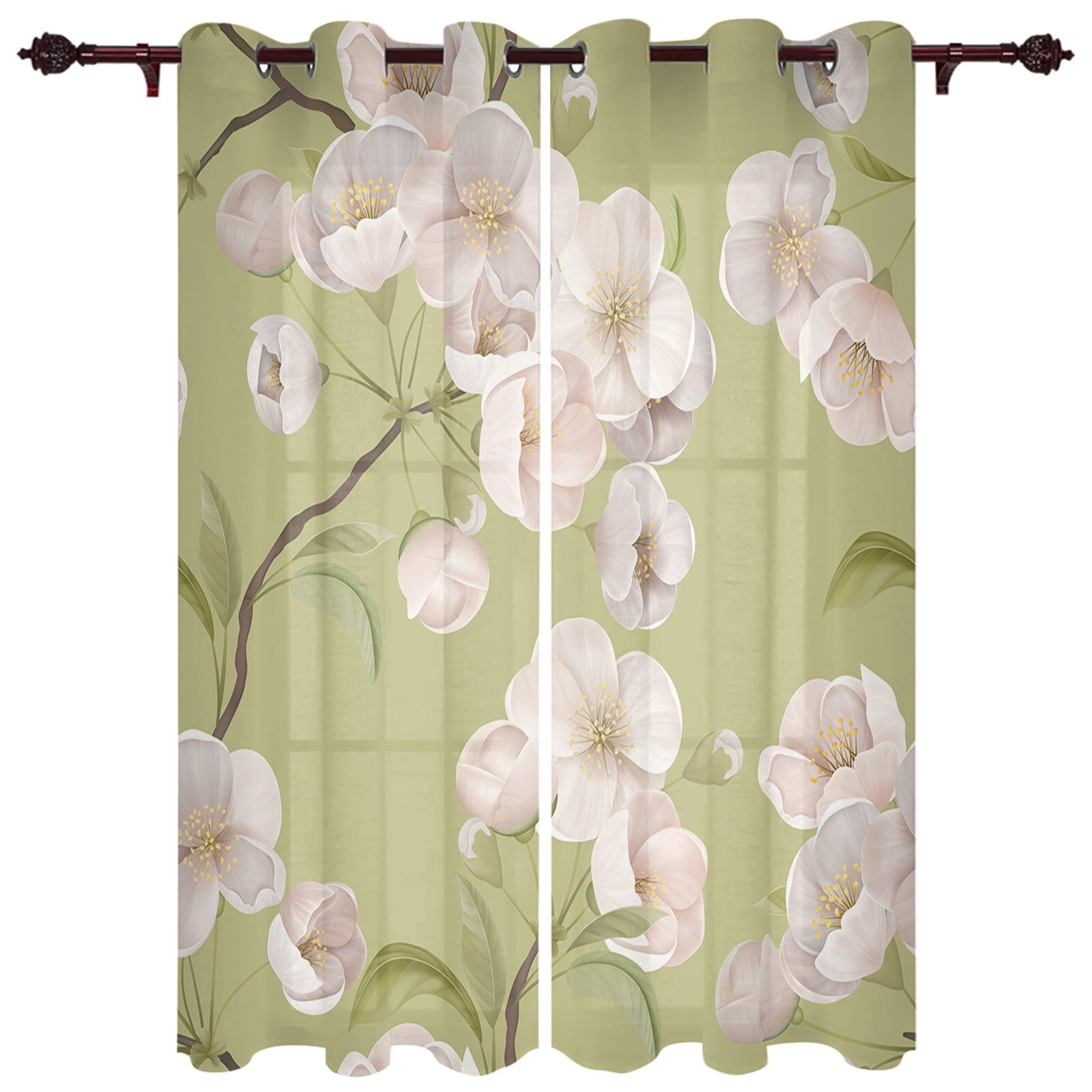 Outdoor Curtains Iron Gate Skull Floor Living Room Kitchen Curtain ...