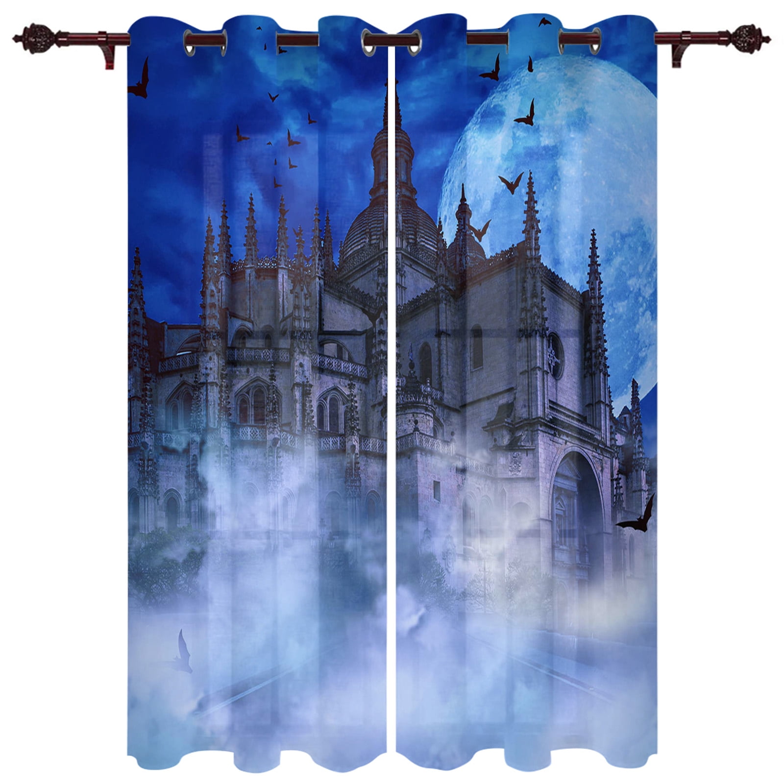 Outdoor Curtains Jet Plane Dusk Living Room Kitchen Curtain Drape For ...