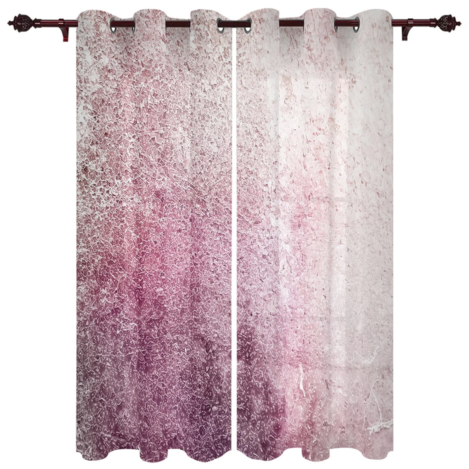 Outdoor Curtains Lotus Pattern Art Living Room Kitchen Curtain Drape For Patio Garden Gazebo ...