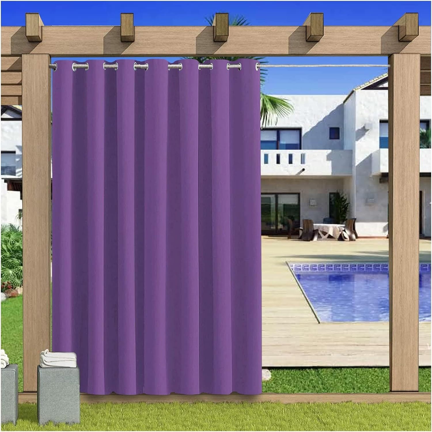 Outdoor Curtains for Patio Waterproof 2 panels – Weatherproof, UV and ...