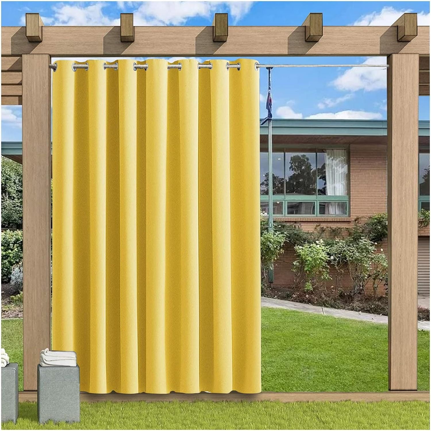 Outdoor Curtains for Patio Waterproof 2 panels – Weatherproof, UV and ...