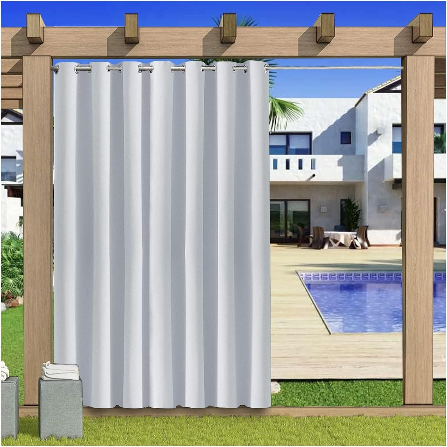 Outdoor Curtains for Patio Waterproof 2 panels – Weatherproof, UV and ...