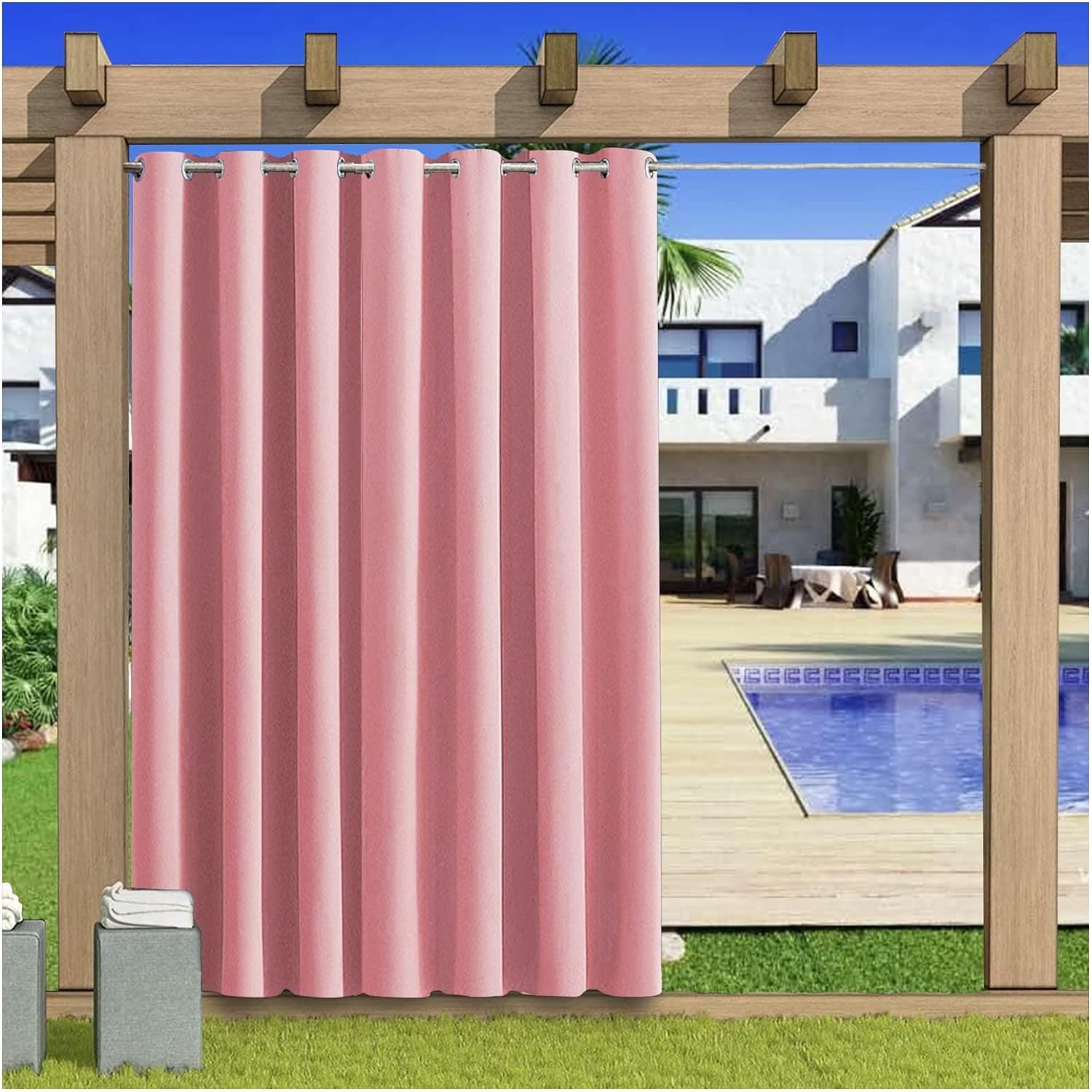 Outdoor Curtains for Patio Waterproof 2 panels – Weatherproof, UV and ...