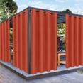 Outdoor Curtains Red Clay 52"W x 95"L (Pack of 1) - Walmart.com