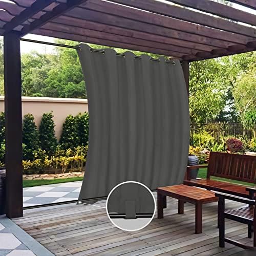 Outdoor Curtains Waterproof Windproof Weatherproof Curtain for Patio ...
