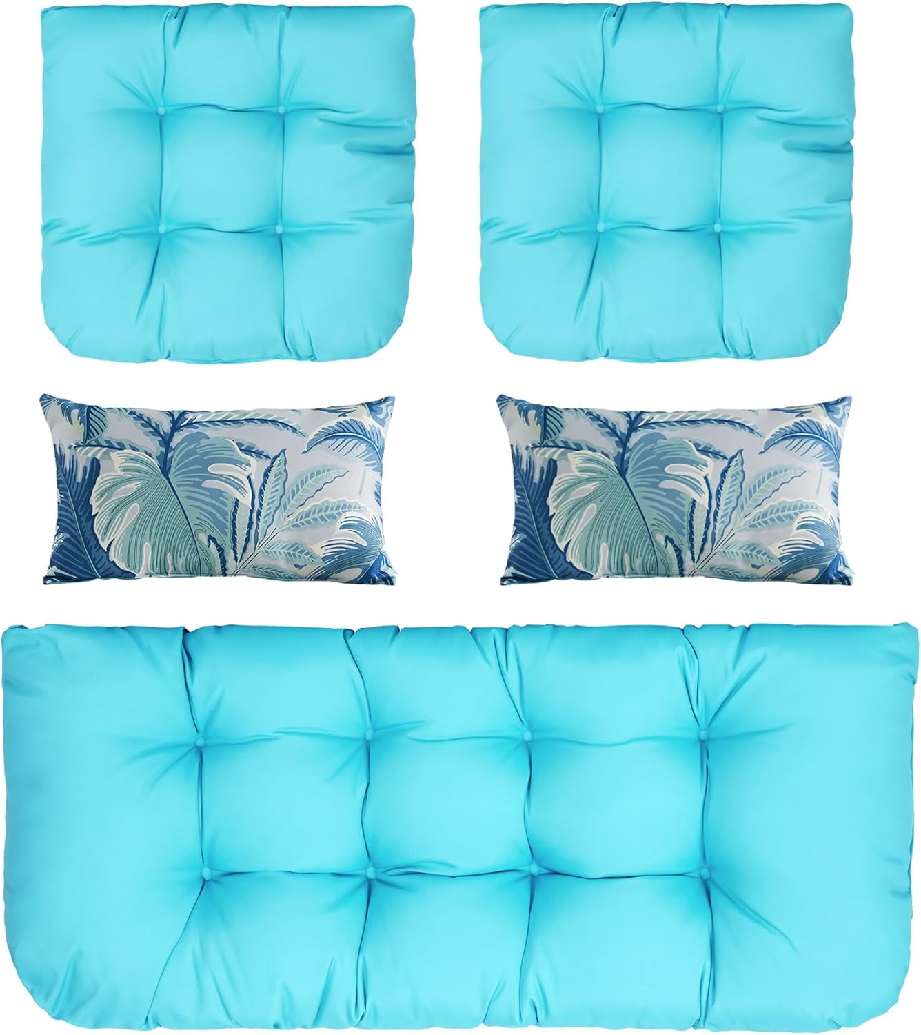 Outdoor Cushions Love seat All Weather Chair Cushions Bench Cushions ...