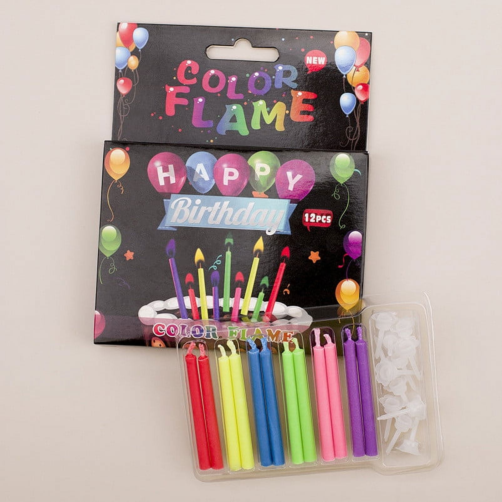 Outdoor Decor Clearance Colored Flame Candles Birthday Candles Party ...