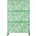 Outdoor Decor Privacy Screen, 76"Hx48"W Freestanding Metal Room Divider ...