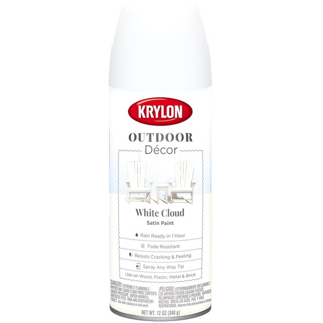 Outdoor Decor Spray Paint 12oz-White Cloud - Walmart.com