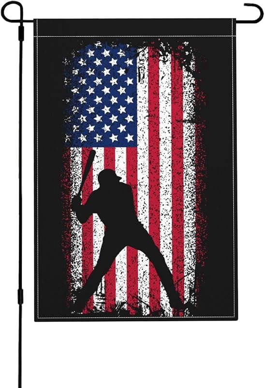 Outdoor Decoration Flag American Flag Softball Small Garden Flag 12x18 ...