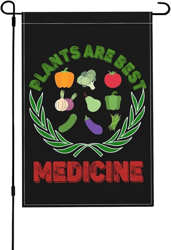 Outdoor Decoration Flag Plants Are Best Medicine Small Garden Flag ...