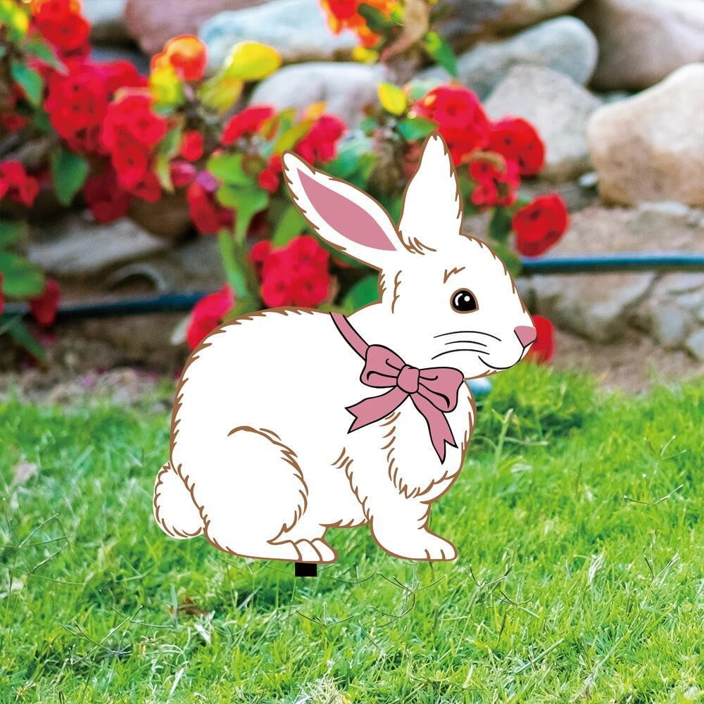 Outdoor Decorations Garden for Summer Clearance Easter Acrylic Bunny ...