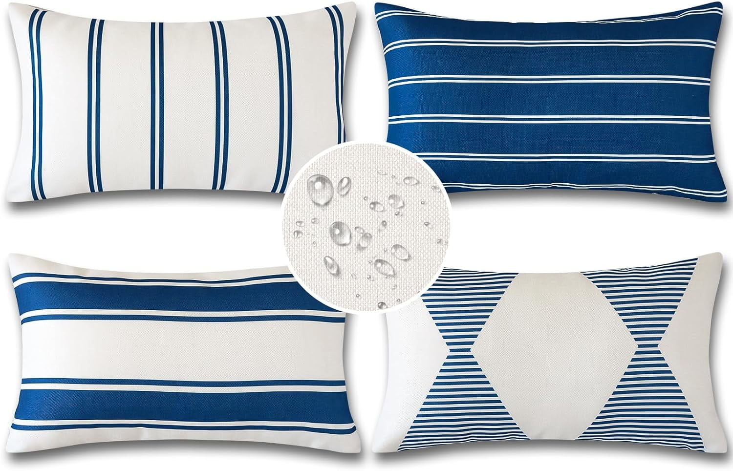 Outdoor Decorative Pillow Covers Waterproof Garden Throw Pillow Covers ...