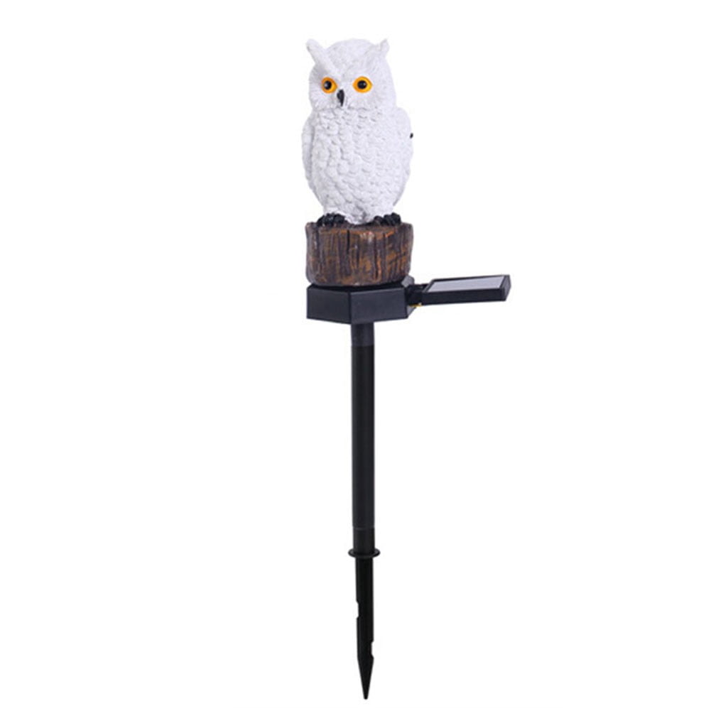 Outdoor Decorative Resin Owl Solar LED Light with Pile Waterproof Light ...