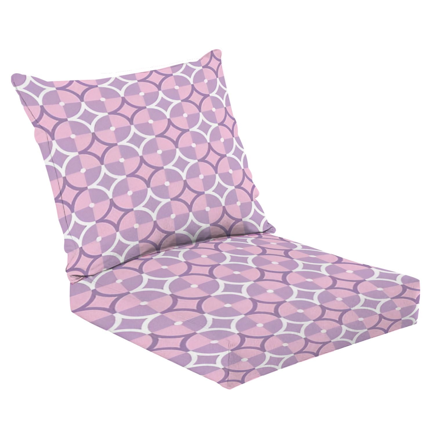 Outdoor Deep Seat Cushion Set 24" x 24" Flat retro star seamless ...
