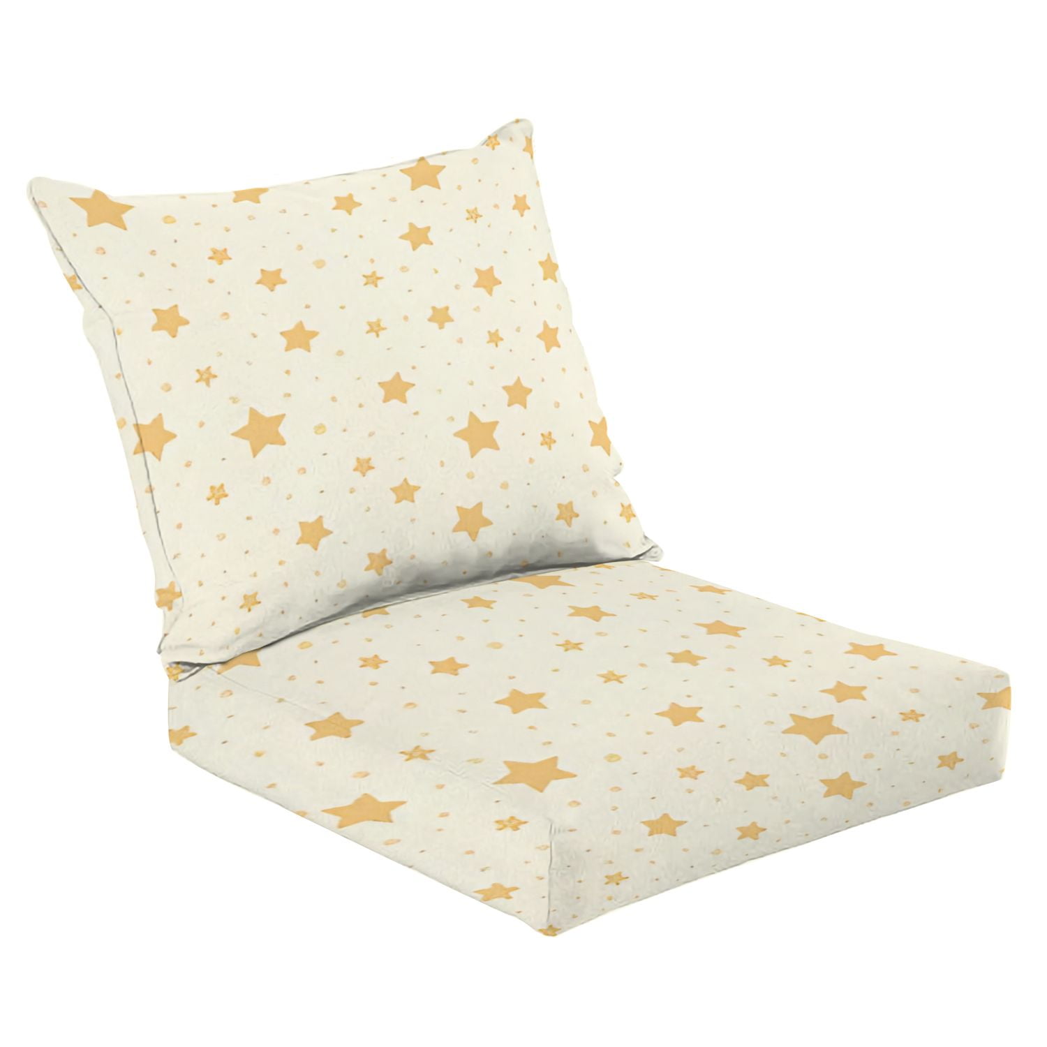 Outdoor Deep Seat Cushion Set 24" x 24" Geometric Stars icons pattern ...