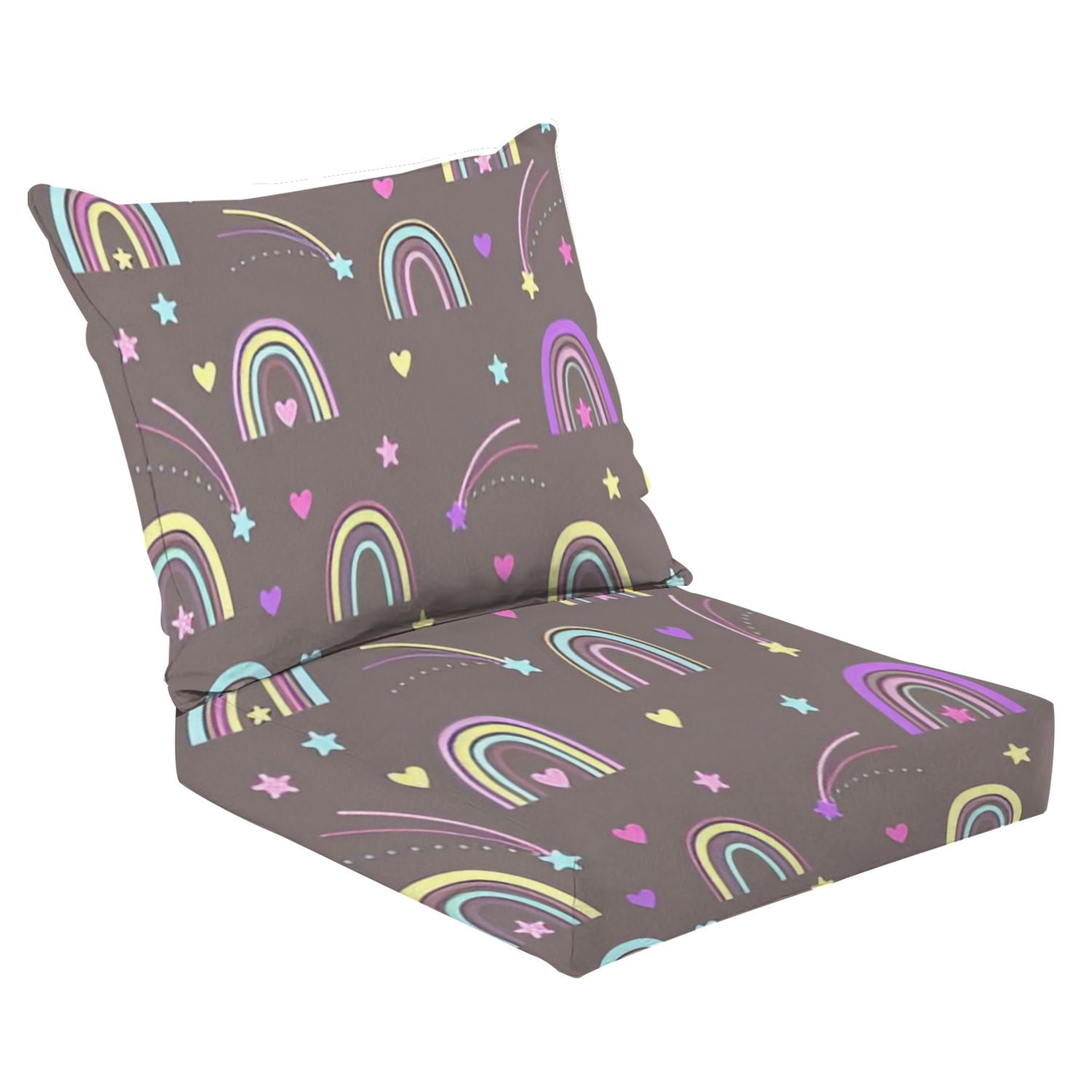 Outdoor Deep Seat Cushion Set 24" x 24" Seamless pattern boho style ...
