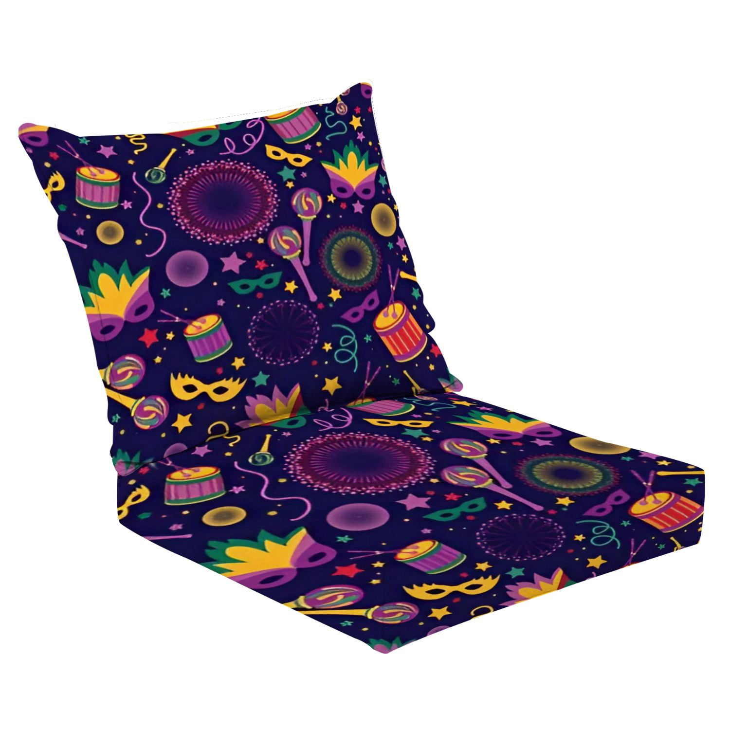 Outdoor Deep Seat Cushion Set 24" x 24" Seamless pattern festival ...