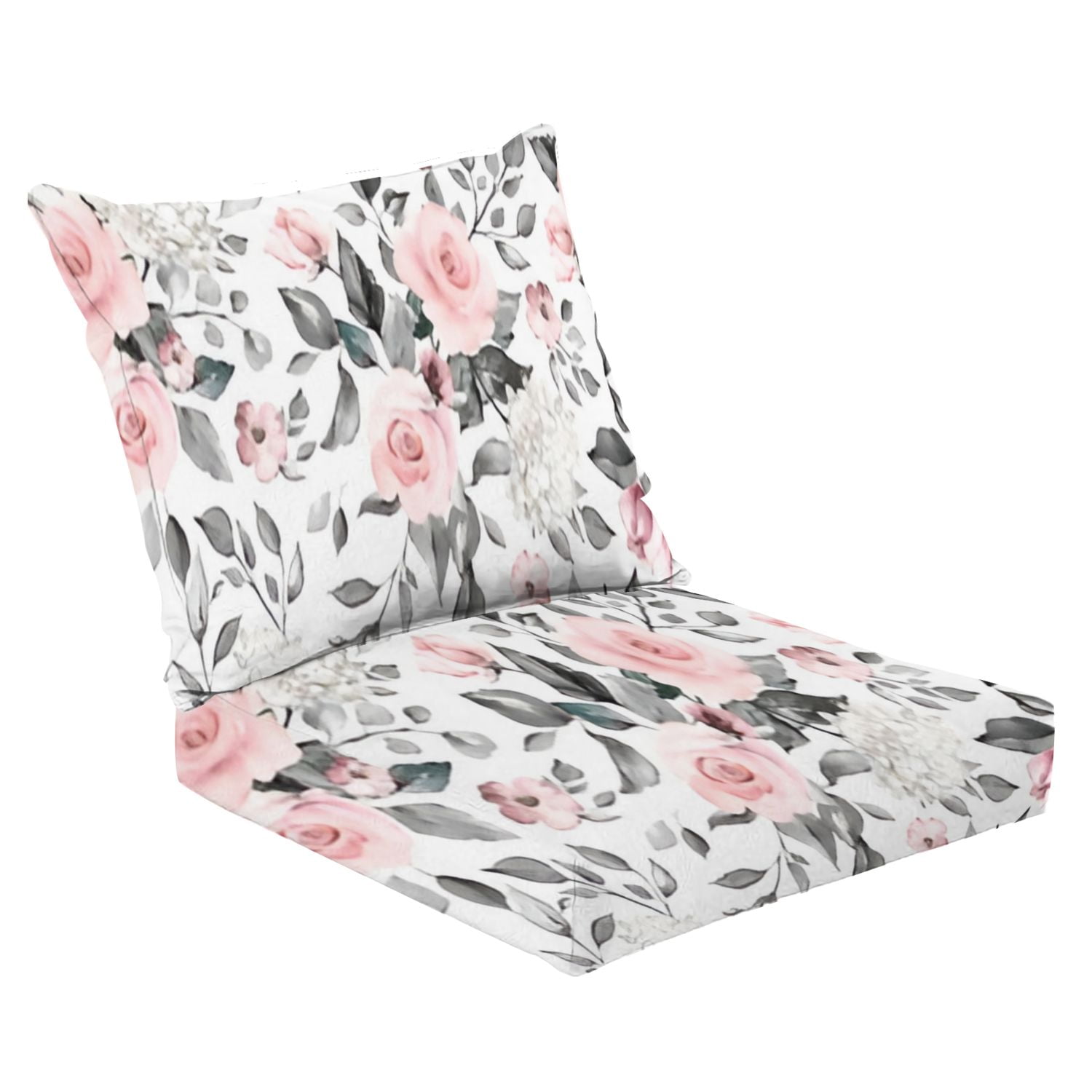 Outdoor Deep Seat Cushion Set 24" x 24" Seamless pattern spring flowers ...