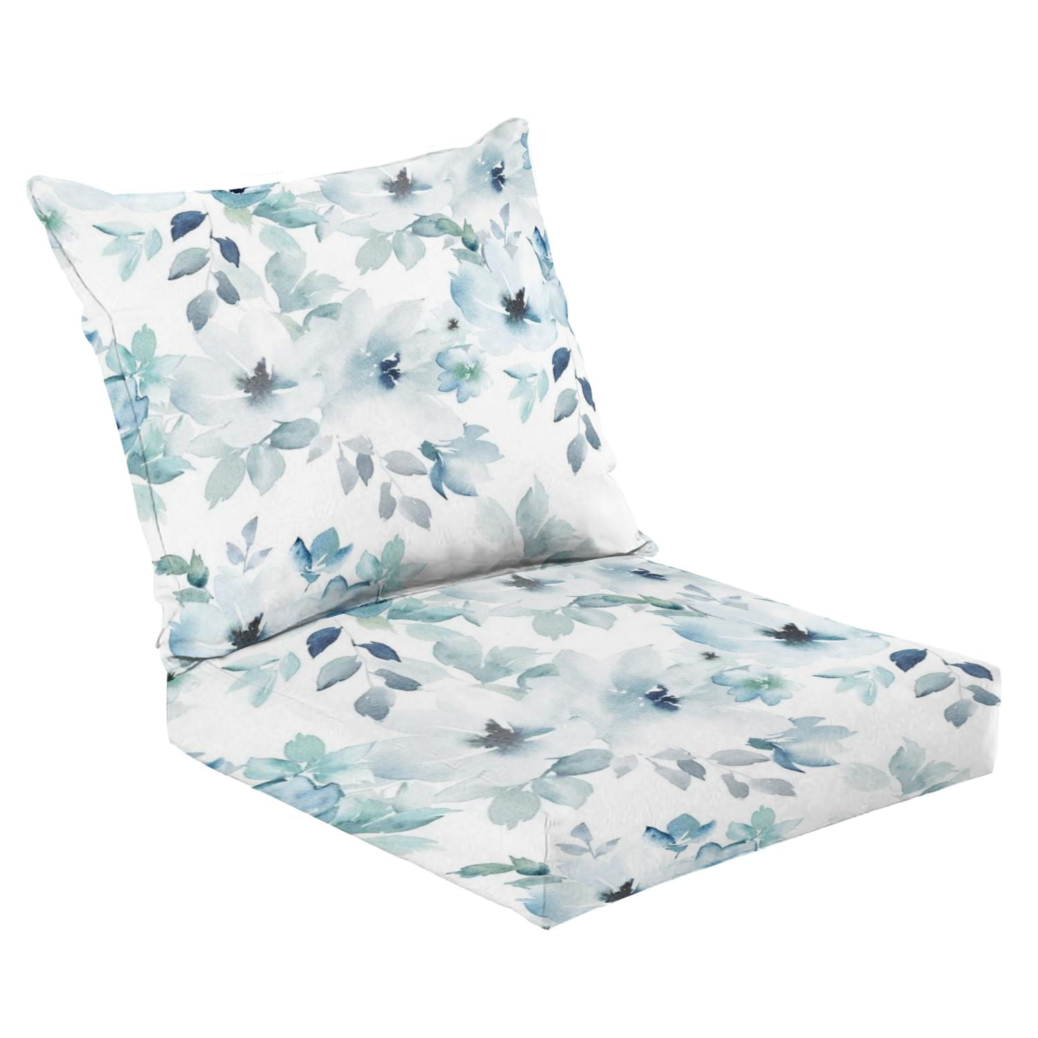 Outdoor Deep Seat Cushion Set 24" x 24" Watercolor seamless pattern ...