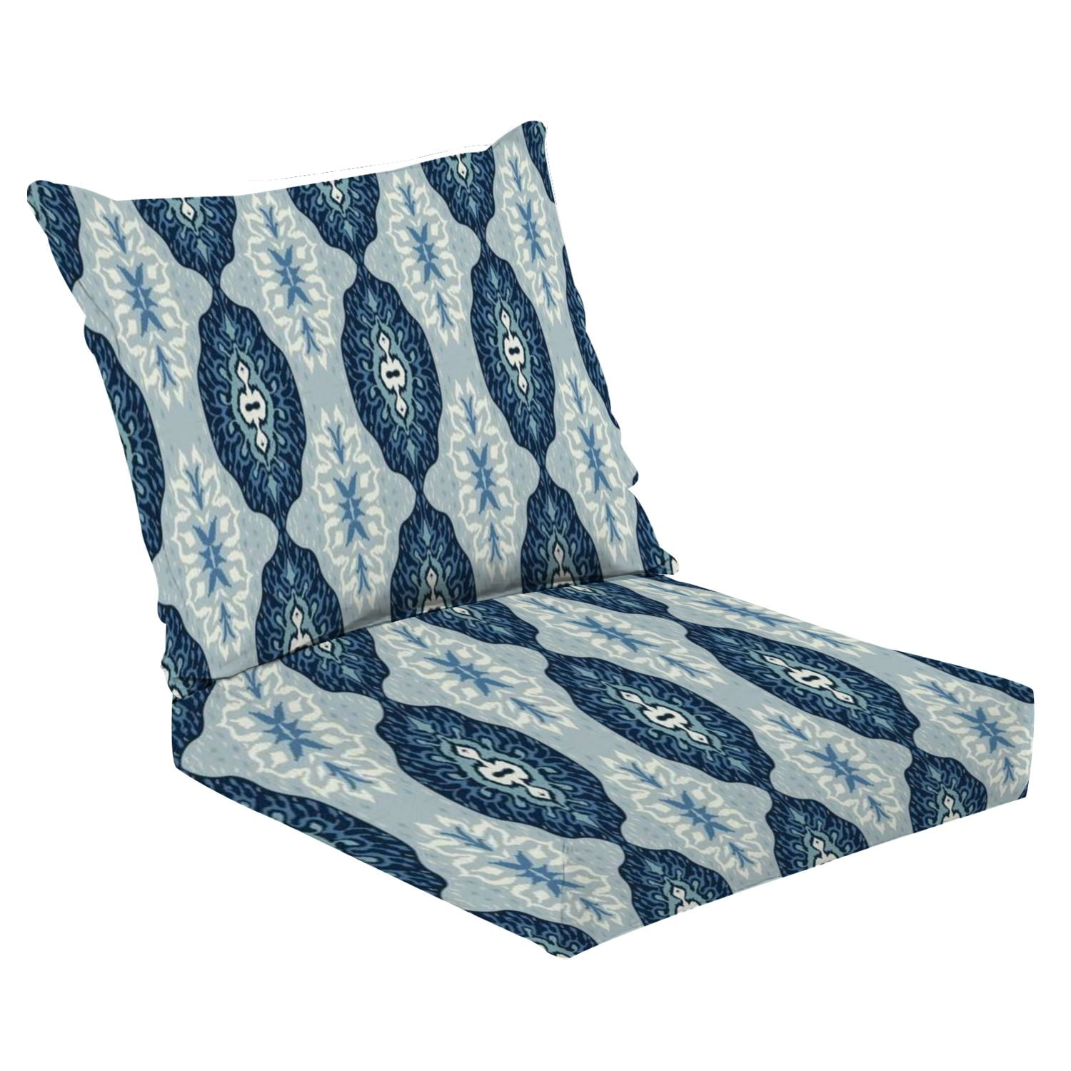 Outdoor Deep Seat Cushion Set 24" x 24" damask seamless pattern ...