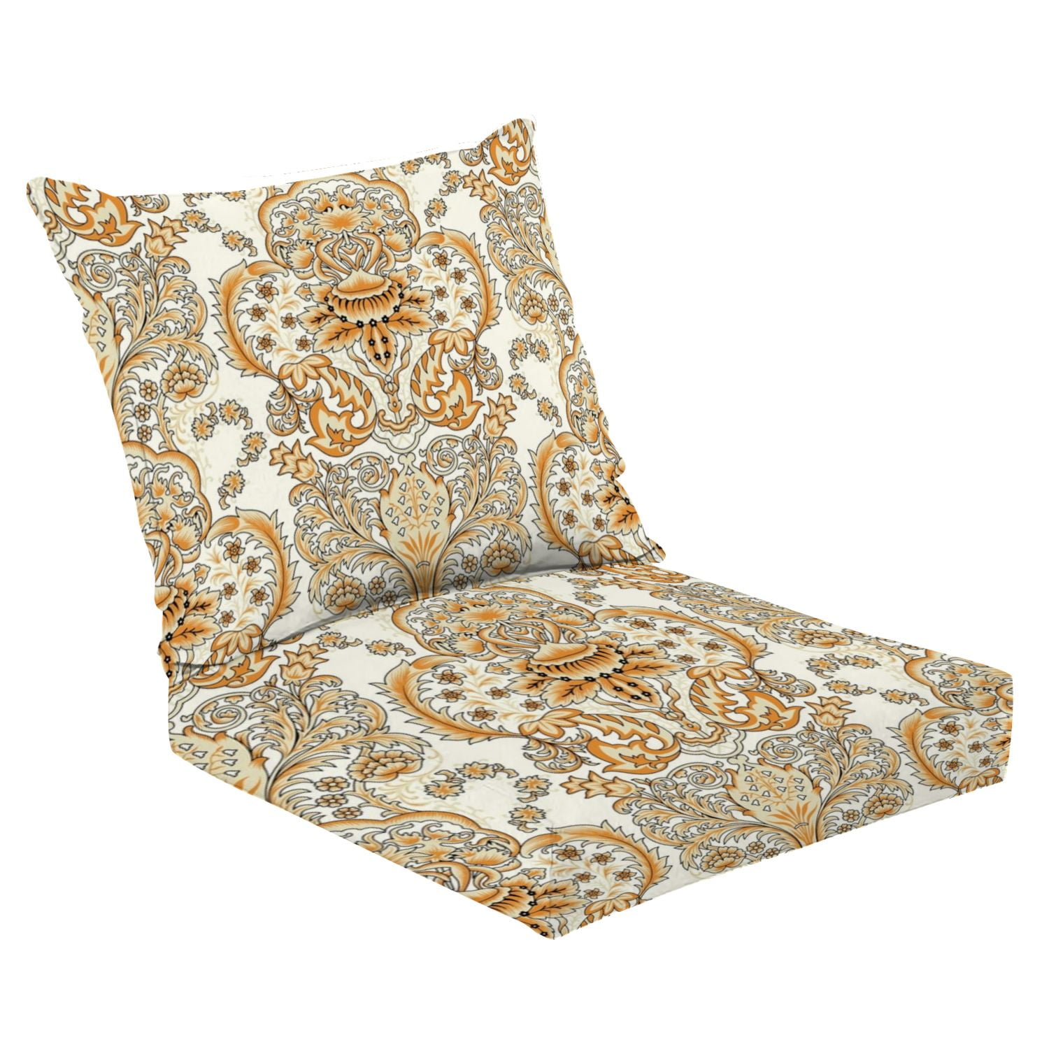 Outdoor Deep Seat Cushion Set 24" x 24" geometric folklore ornament ...