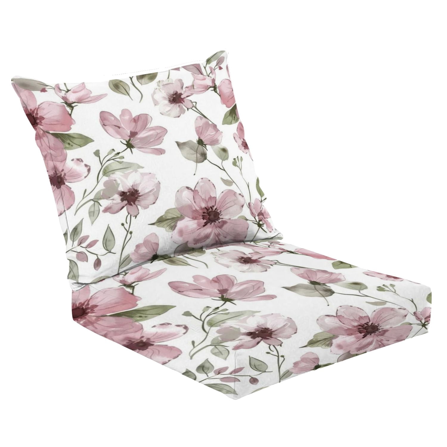 Outdoor Deep Seat Cushion Set 24" x 24" watercolor seamless pattern ...