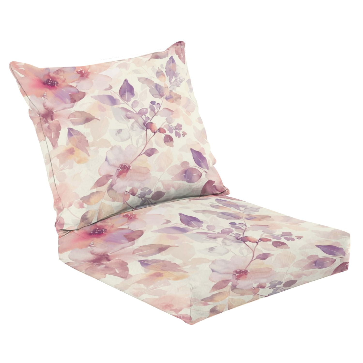 Outdoor Deep Seat Cushion Set 24" x 24" watercolor seamless pattern ...