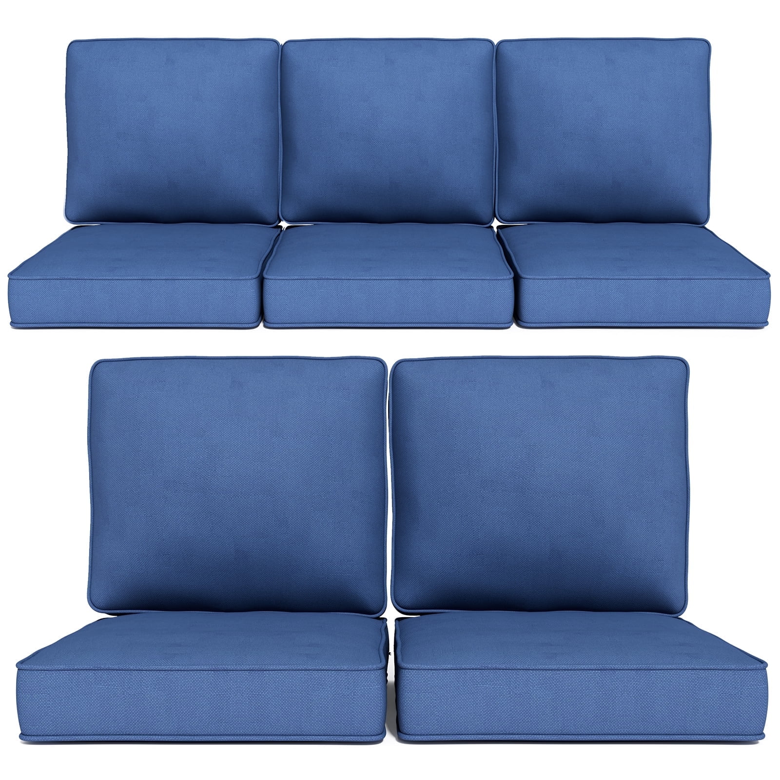 Outdoor Deep Seat Cushions Set 23x24 inch Outdoor Deep Seat Cushions ...