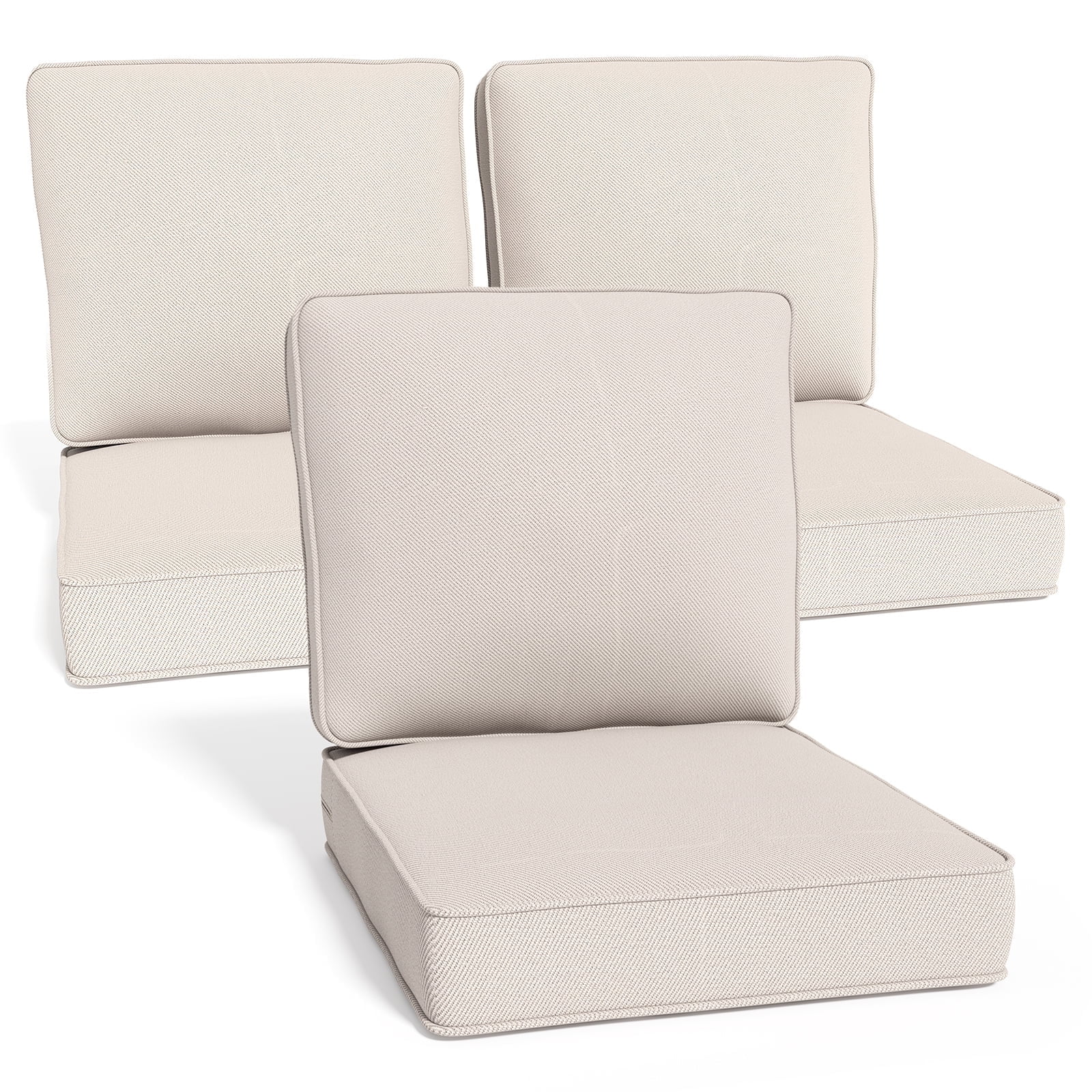 Outdoor Deep Seat Cushions Set 23x24 inch Outdoor Deep Seat Cushions ...