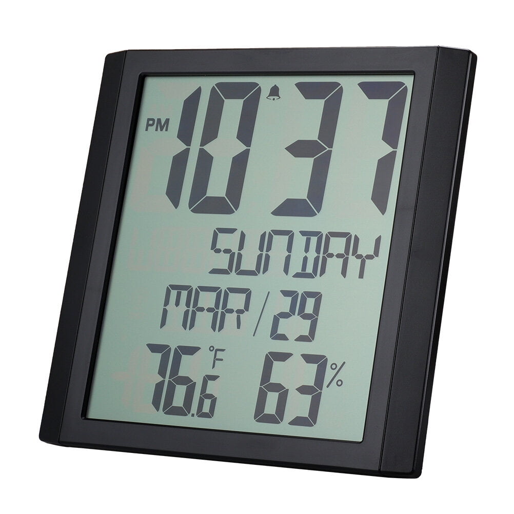 Outdoor Digital Clock Thermometer Portable Hanging - Walmart.com