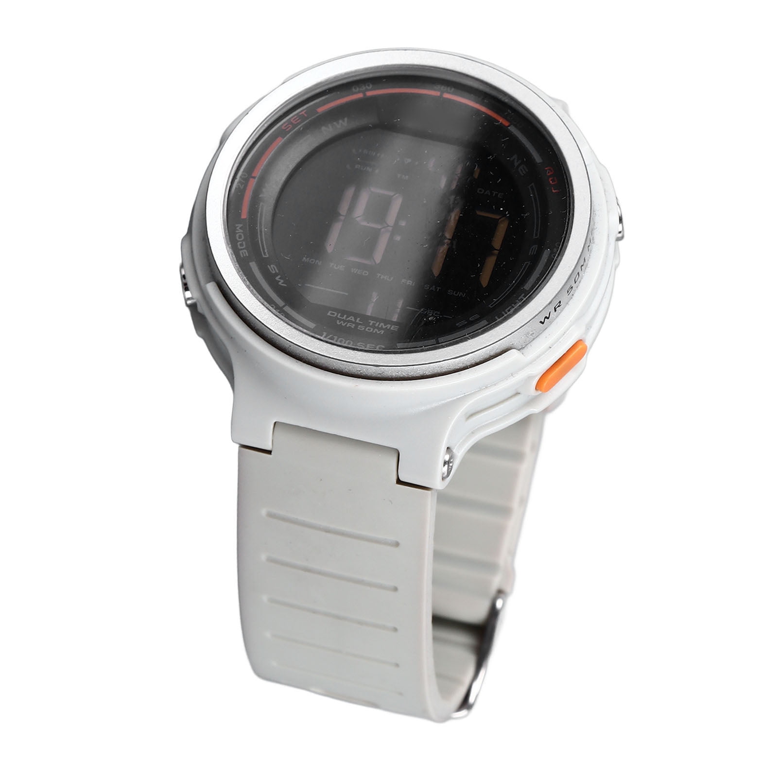 Outdoor Digital Watch, Countdown Timer LED Luminous Gray Digital Sports ...