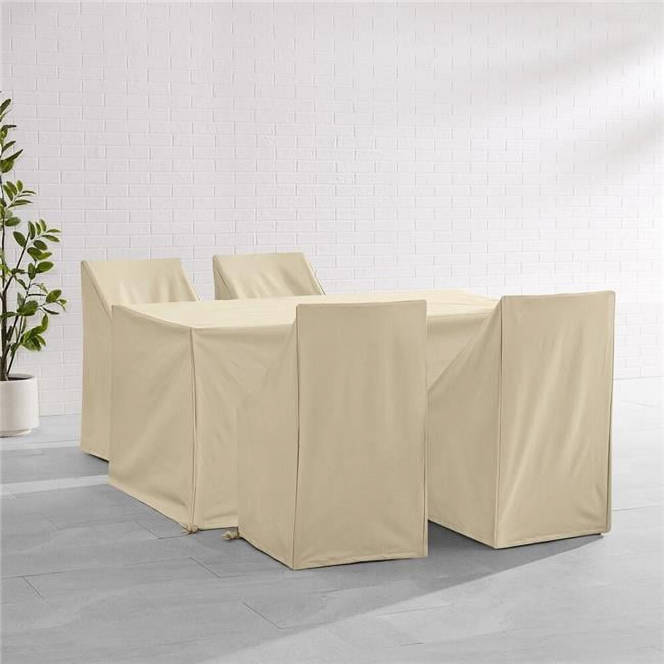 Outdoor Dining Furniture Cover Set, Tan - 7 Piece - Walmart.com