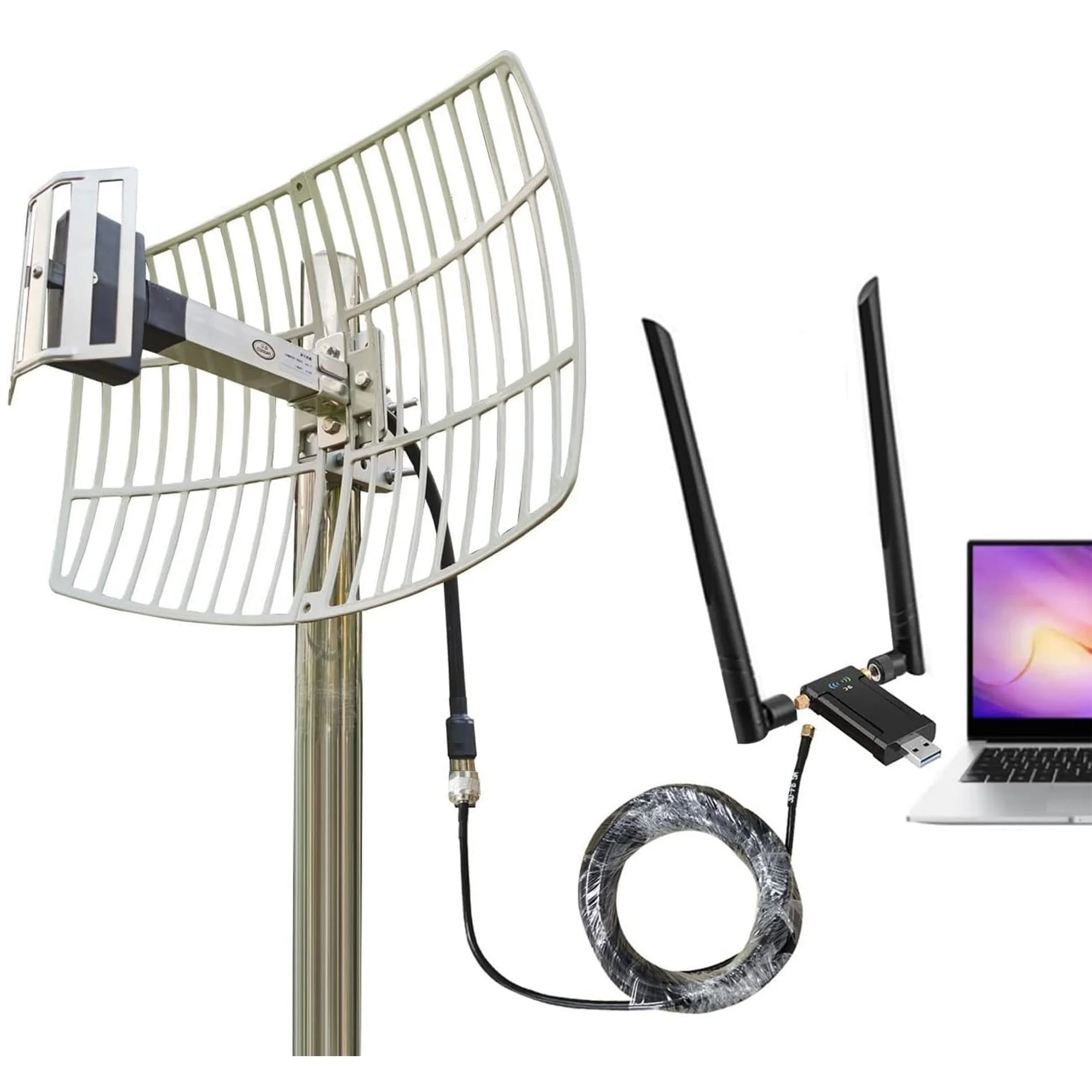 Outdoor Directional Wifi Antennas Tv Antenna with Remote Wifi Signal ...