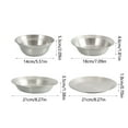 Outdoor Dishes Set of 4 | Stainless Steel Plates & Bowls for Camping ...