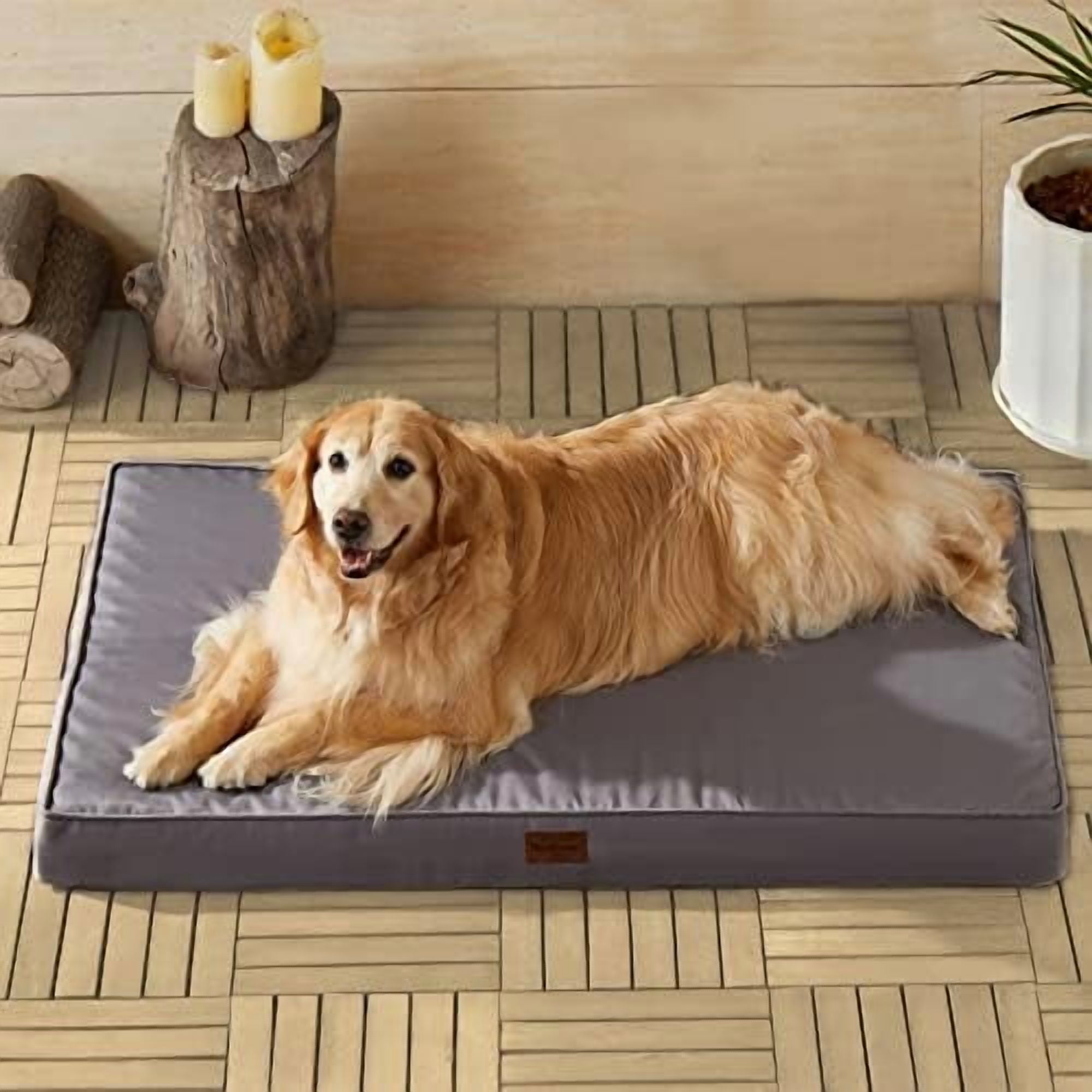 Outdoor Dog Beds for Large Dogs, Waterproof Dog Bed for Medium, Large ...