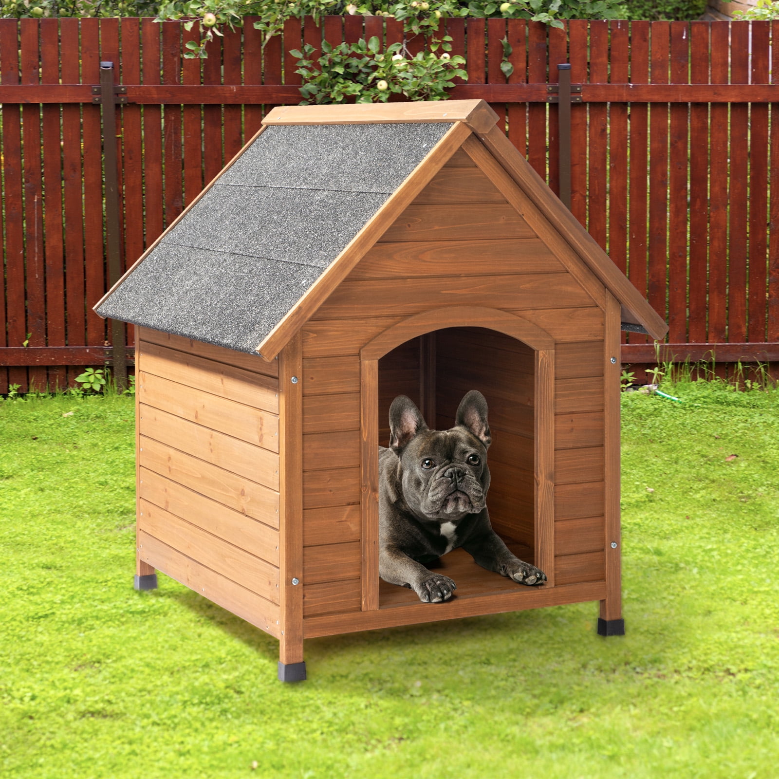 Outdoor Dog House, Waterproof Puppy Shelter Indoor Doghouse with ...