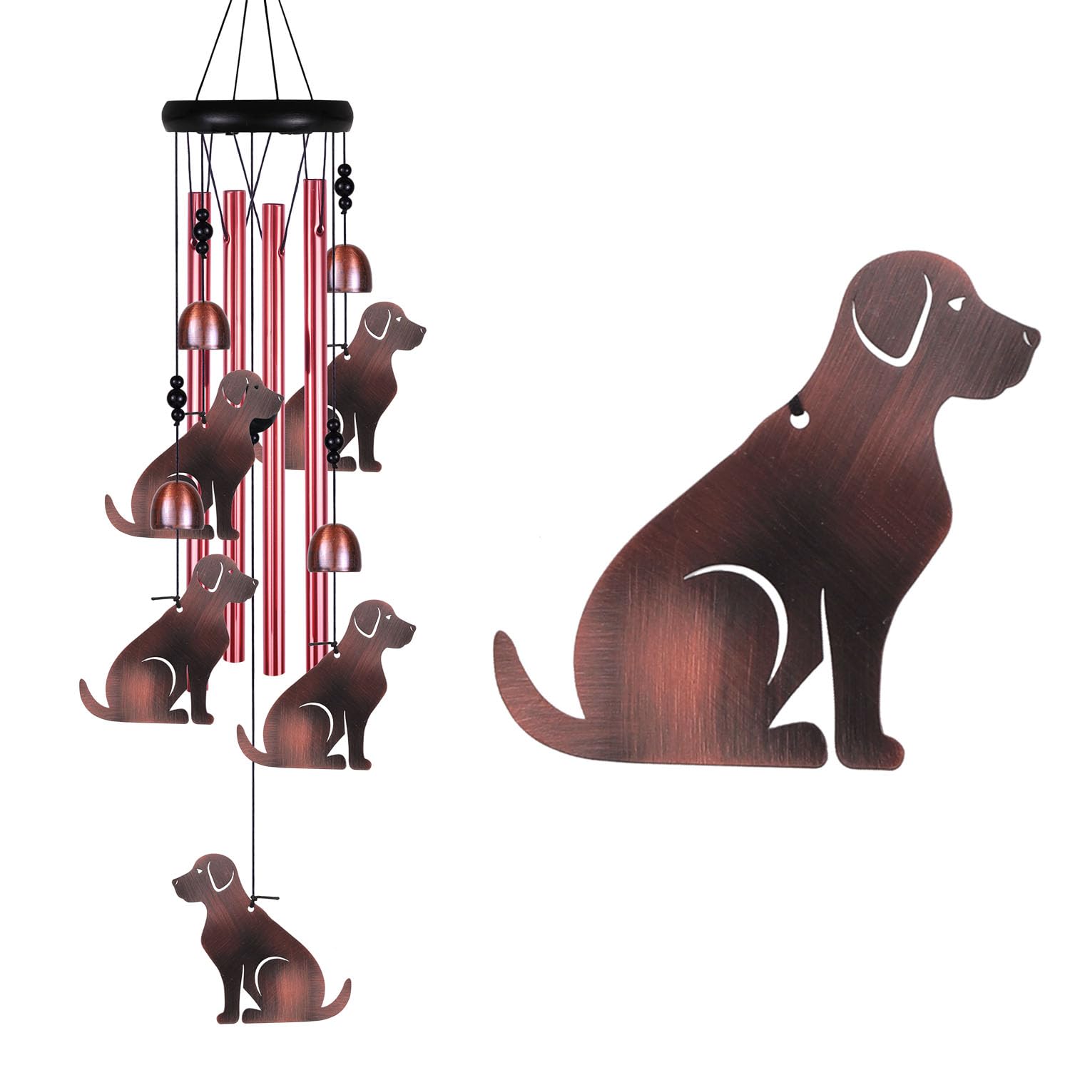 Outdoor Dogs Wind Chimes Indoor Decor - Hand-Made Mobile Romantic ...