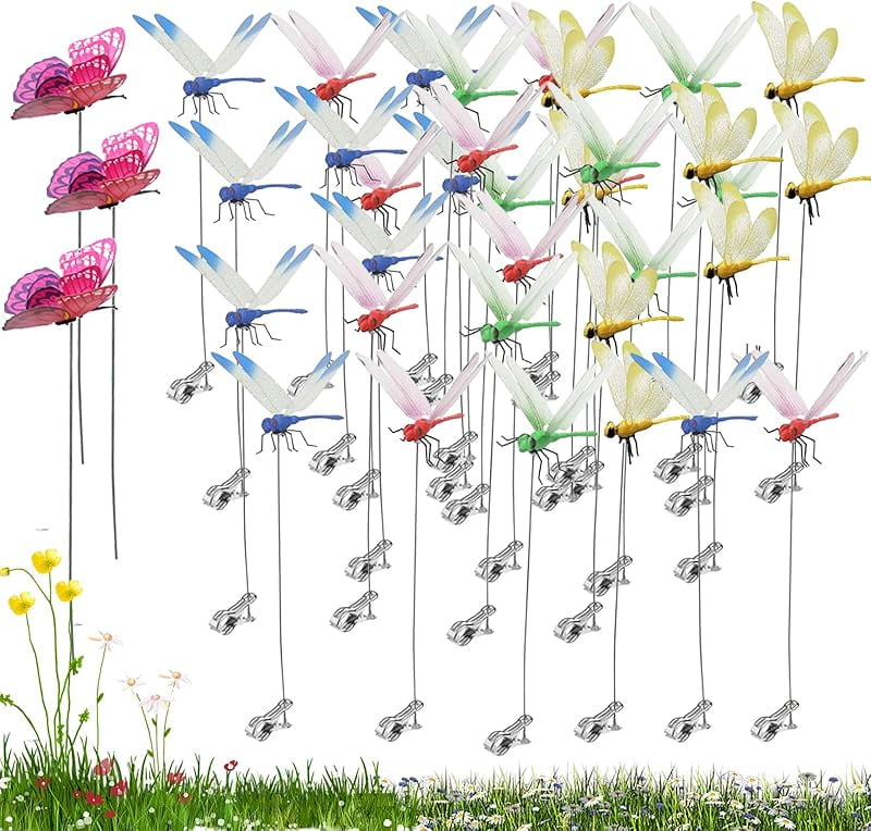 Outdoor Dragonfly Rod Clip, Dragonfly Decoy, 2025 New 3D Realistic ...