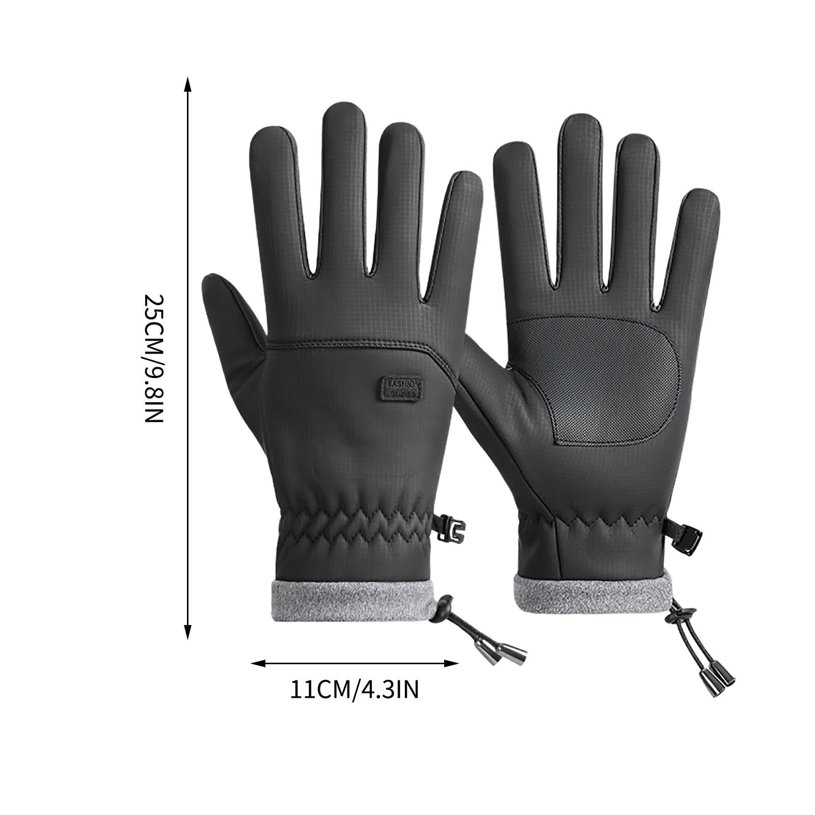 Outdoor Driving Fleece Cycling Gloves Windproof, Warm Lining, Superior ...
