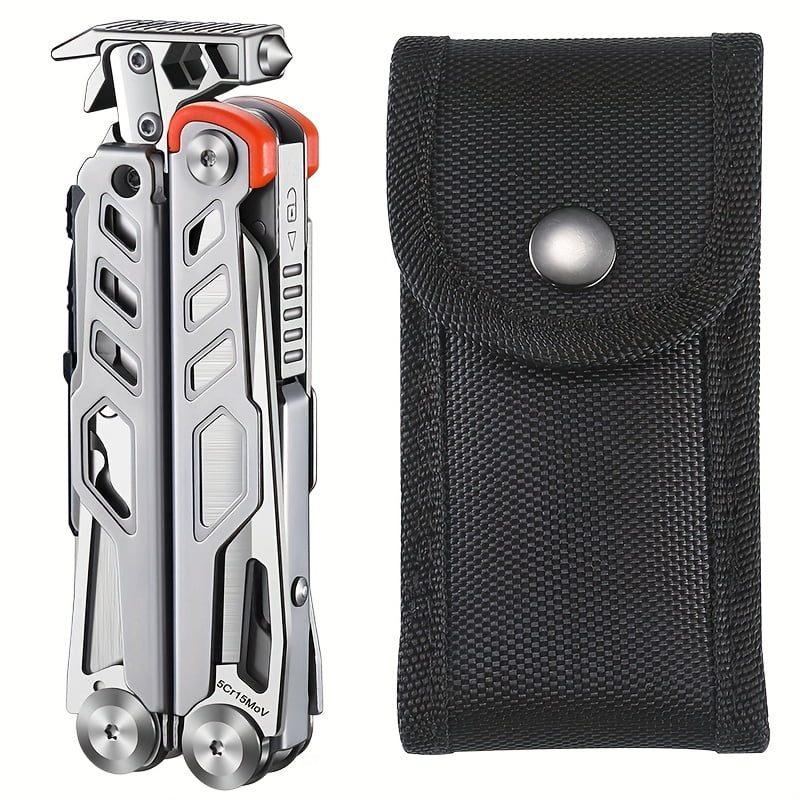 Outdoor EDC Multitool - Folding Pliers, Knife, Window Breaker & Safety ...