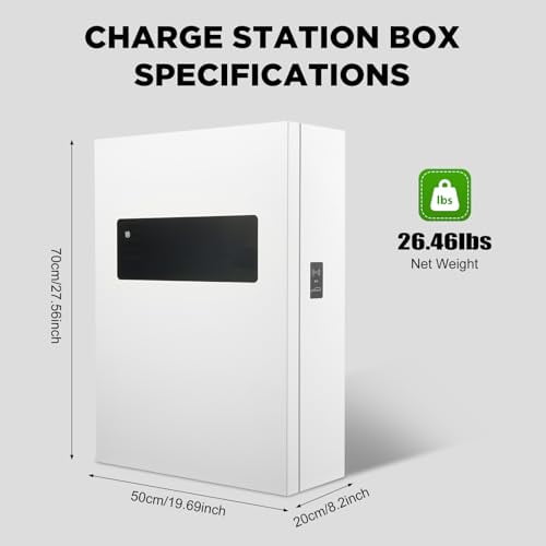 Outdoor EV Charger Enclosure, NFC/Swipe Card Unlocking Wall-Mounted ...