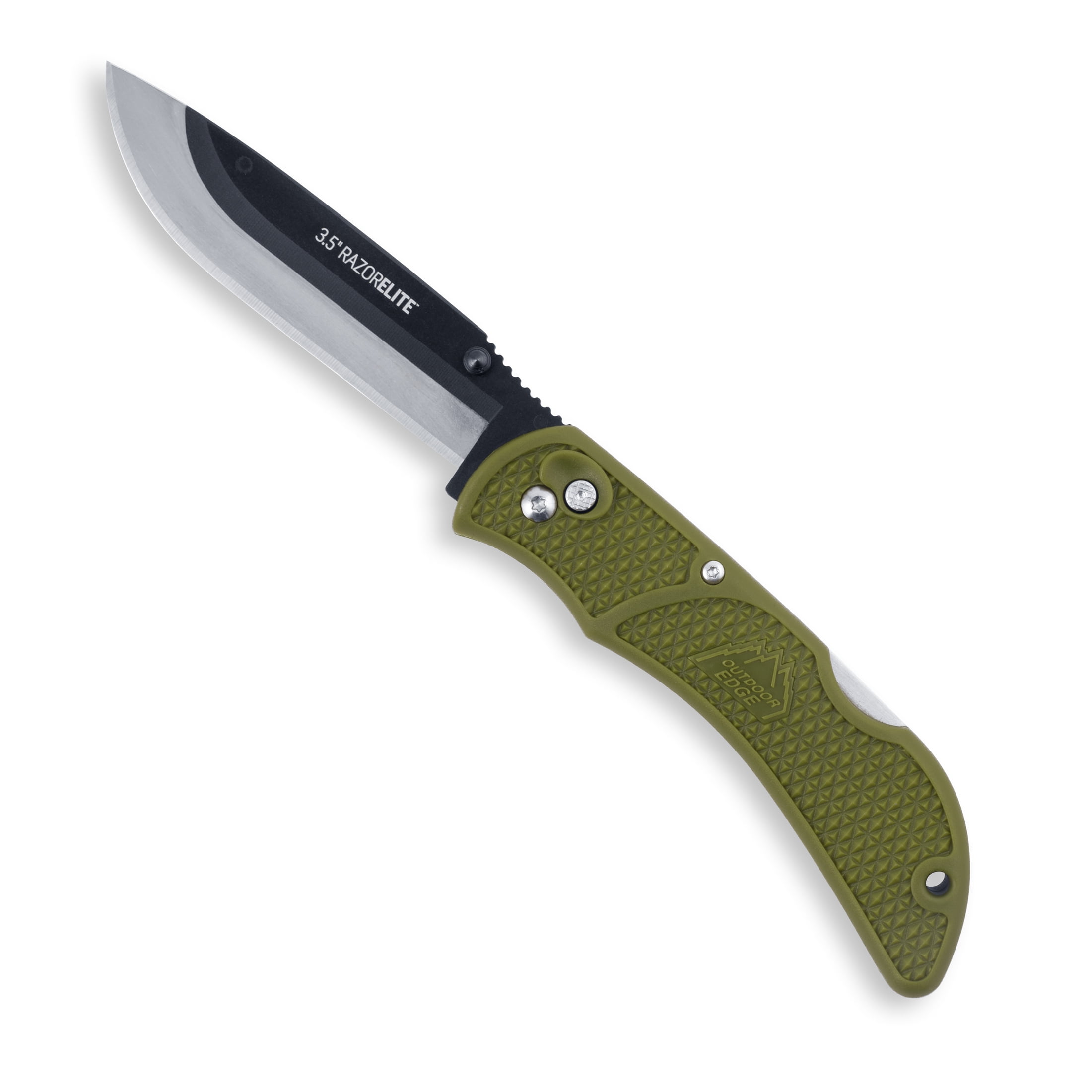 Outdoor Edge 3.5" Razor Elite Knife- with Steel Drop Point Blade ...