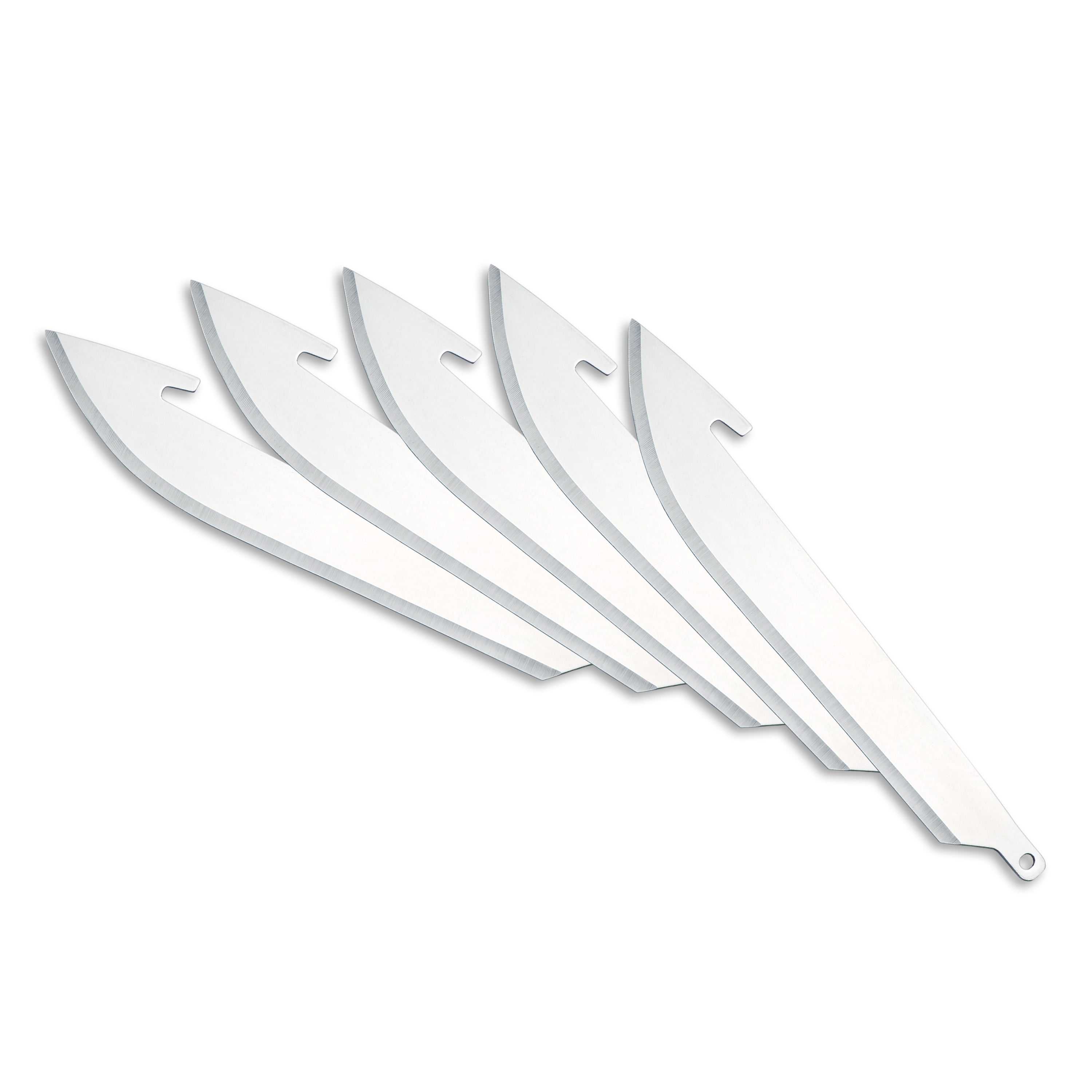 Outdoor Edge 3.5" RazorSafe Drop-Point Blade 5 Pack - Walmart.com