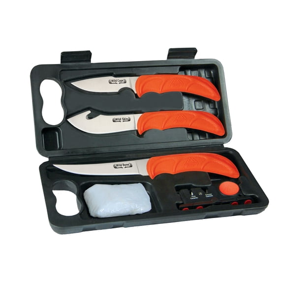 Outdoor Edge Wild-Lite Compact 6 Piece Butcher Game Processing Kit ...