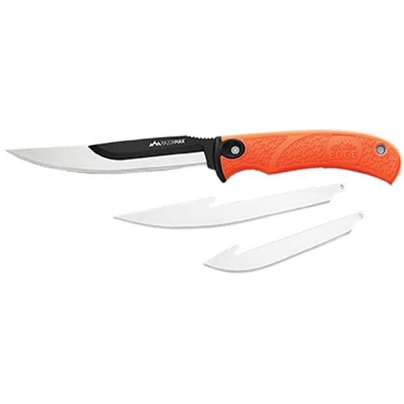 Outdoor Edge RazorMax Replaceable Fixed Blade Knife Set, Multi-Function ...